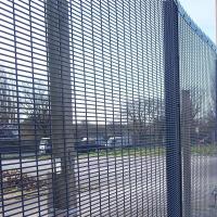 China 358 High Security Fence with Sustainable Low Carbon Steel Wire and Curved Design for sale