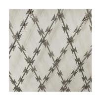 China Cheap Price Anping Factory  Welded Diamond Razor Barbed Wire 5 Lines Clips  Mesh Fence Panel for sale