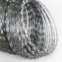 China BTO22 BTO-25 28 30 CBT 45 60 65 Single Loop Cross Concertina Blade Barbed Galvanized Razor Wire 45cmx15mx5kg Mesh Fence for sale