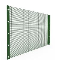 China Anping Clear View Galvanized PVC Coat 358 Black High Security Anti Climb Sustainable Dense Wire Mesh Curved Fence Panels Price for sale