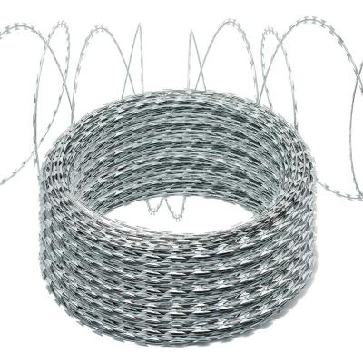 China Low Price BTO22 BTO-25 28 30 CBT 45 60 65 Stainless Steel Galvanized Single Razor Wire Blade Barber Mesh Fence for sale