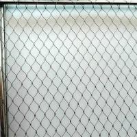 China Stainless Steel Ferrule Cable Mesh Aviary Wire Rope Mesh Customer Size Weave Wire Mesh for sale