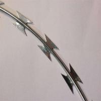 China Low Galvanized Stainless Steel BTO22 Single Cross Concertina Flat Blade Barbed Razor Wire Net Mesh Fencing Price for sale