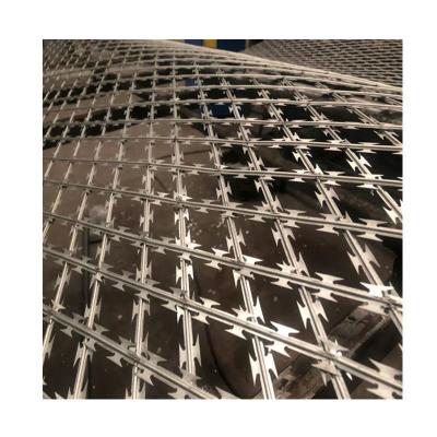 China High Security Razor Barbed Wire Mesh Panel Fence with BTO22 BTO-25 28 30 CBT 45 60 65 for sale