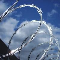 China Galvanized Stainless Steel BTO22 BTO-25 28 30 CBT 45 60 65 Single Cross Concertina Flat Expanded Razor Barbed Wire Fence Mesh for sale