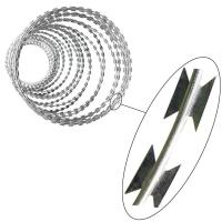 China Factory Different Type BTO22 BTO-25 28 30 CBT 45 60 65 Stainless Steel 316 Barbed Galvanized Razor Wire Blade Mesh Fence Price for sale