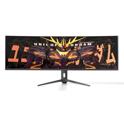 China 49 Inch 75Hz Curved Gaming Monitor with 5120×1440 Resolution and 2ms Response Time for Professional Gaming for sale