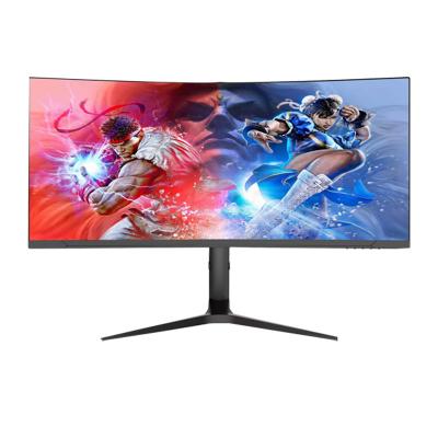 China 34 Inch Curved Gaming Monitor 3440x1440 UWQHD 75Hz/100Hz 3ms Response with RGB Lighting for sale