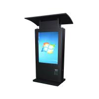 China 65-Inch IP65 Waterproof Outdoor Digital Display Kiosk with 2000cd/m² Brightness and 10-Point Touch Screen for sale
