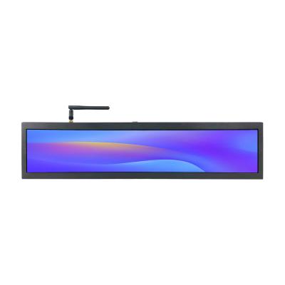 China 19 Inch Ultra Wide Stretched Bar LCD Display with 1920x360 Resolution and Android OS for Digital Signage for sale
