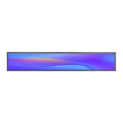 China 36.6 Inch Ultra Wide Shelf Screen LCD Display 1920x360 Resolution 700cd/m² Brightness for Supermarket Advertising for sale