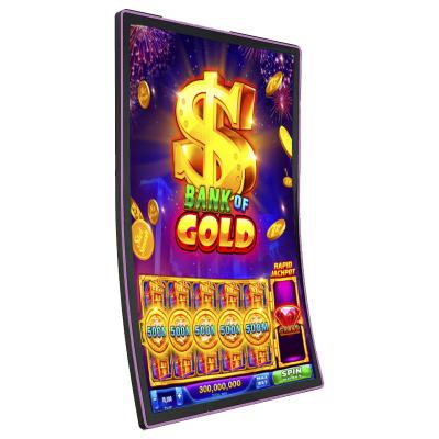 China 32 Inch Curved Touch Screen Monitor 1920x1080 J-Shape Capacitive LCD for Game Cabinet for sale