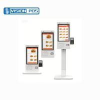 China 21.5 Inch Vertical POS Self Service Terminal Payment Machine for Fast Food Restaurants for sale