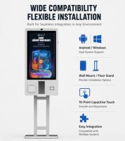 China 27 inch Vertical Touchless Self-Service Terminal Payment Kiosk for sale