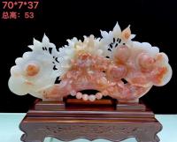 China Pure Hand Carving Natural Jade Hot Sell Beautiful Customized Jade Handiwork Sculpture for sale