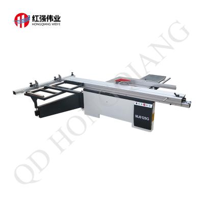 China Max Cutting Width 800mm Woodworking Sliding Table Saw Offering Tilting Angle Saw Blade Zero to 45 Degrees for Smooth Angle Cuts for sale