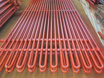China Carbon Steel Boiler Serpentine Tube Superheater Reheater Coils 32mm 38mm for sale