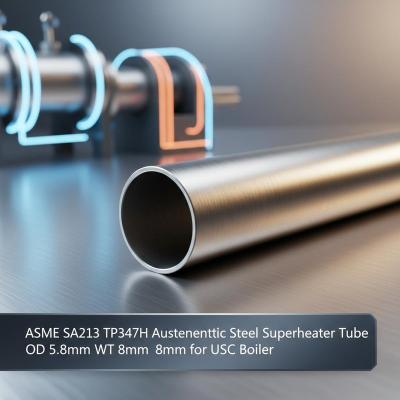 China ASME SA213 TP347H Niobium Stabilized Superheater Tube 50.8mm OD for USC Boiler for sale