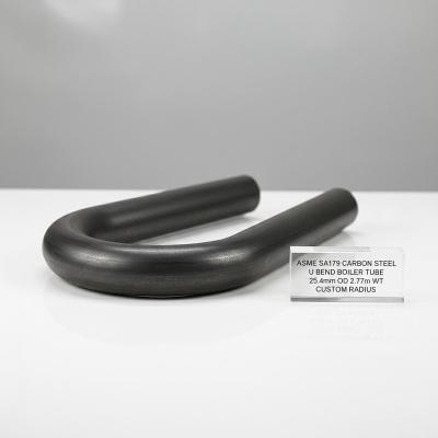 China ASME SA179 Carbon Steel U Bend Boiler Tube 25.4mm OD 2.77mm WT Custom Radius Heat Exchanger for sale