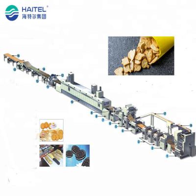 China 220V / 380V Automatic Oreo Sandwich Biscuit Machine Line 2000kgs for sale