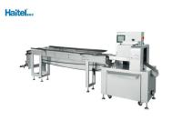 China Pillow Type Snack Food Packaging Machine With Film Beneath Supply System for sale
