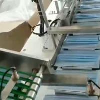 China 200pcs/Min PLC SS 3 Ply Surgical Mask Making Machine for sale