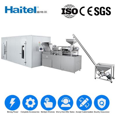 China CE PLC Control Automatic Chocolate Making Machine Oatmeal Chocolate Production Lines for sale