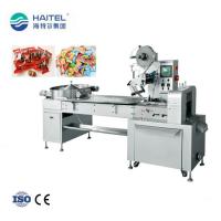 China SUS304 Automatic Feeding Candy Horizontal Flow Pack Wrapping Machine PLC for sale