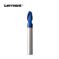 China CNC Solid Carbide Tungsten Milling Cutters 2 Flute Ball Nose End Mill For Steel for sale