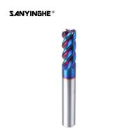China HRC65 Corner Radius Solid Carbide End Mills 4 Flutes Nano Coating Milling Cutting Tools for sale