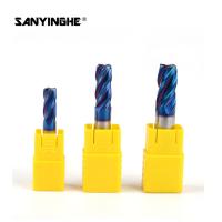 China HRC65 Corner Radius Solid Carbide End Mills 4 Flutes Nano Coating Milling Cutting Tools for sale