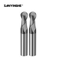 China Round Carbide Ball Nose End Mills CNC Tools Tungsten Milling Cutter Spherical End Mill for sale