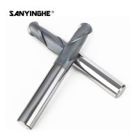 China Round Carbide Ball Nose End Mills CNC Tools Tungsten Milling Cutter Spherical End Mill for sale