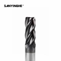 China 65 Degrees Tungsten Carbide Square End Mill 2 3 4 6 Flute Flat Milling Cutter for sale