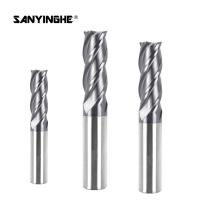China 65 Degrees Tungsten Carbide Square End Mill 2 3 4 6 Flute Flat Milling Cutter for sale