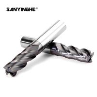 China 65 Degrees Tungsten Carbide Square End Mill 2 3 4 6 Flute Flat Milling Cutter for sale