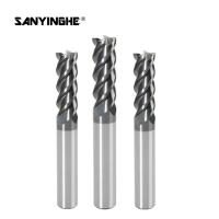 China HRC55 Cnc End Mills Ball Nose 4 Flutes End Mill Solid Tungsten Carbide Milling Cutting Tool for sale