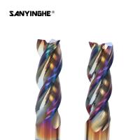 China 3 Flute Carbide Square End Mill Slot Milling Cutter HRC65 Tool For Aluminum for sale