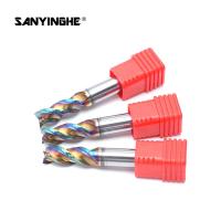 China 3 Flute Carbide Square End Mill Slot Milling Cutter HRC65 Tool For Aluminum for sale
