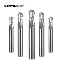 China CNC Solid Carbide Ball Nose End Mills Spheroidal Milling Cutter For Aluminum for sale