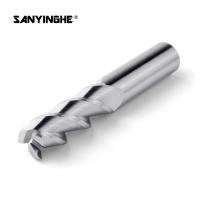 China Corner Radius Aluminum End Mills Copper  3 Flute Carbide End Mills for sale