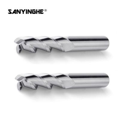 China Corner Radius Aluminum End Mills Copper  3 Flute Carbide End Mills for sale