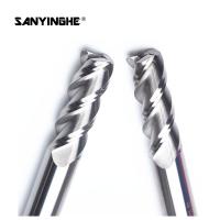 China 2 Flute Tungsten Carbide Square End Mill Flat Milling Cutter For Aluminum Alloy for sale