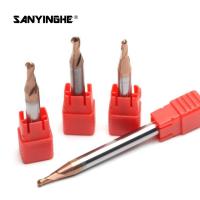 China HRC55 HRC63 Carbide Ball Nose End Mills Milling Cutter 2 Flute Router Bits for sale