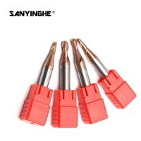 China HRC55 HRC63 Carbide Ball Nose End Mills Milling Cutter 2 Flute Router Bits for sale