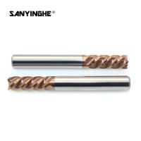 China HRC55 HRC60 4 Flutes Carbide Square End Mill Cutters For Cast Iron for sale