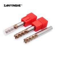 China HRC55 HRC60 4 Flutes Carbide Square End Mill Cutters For Cast Iron for sale