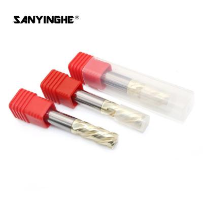 China HRC63 4 Flute Solid Tungsten Carbide Square End Mill CNC Milling Machining Cutter for sale
