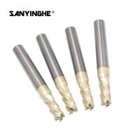 China 4 Flute Solid Carbide Flat End Mill CNC Milling Cutters for sale