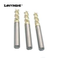 China HRC63 Tungsten Carbide Milling Cutter 4 2 Flute End Mill Cnc Square Milling Cutter for sale